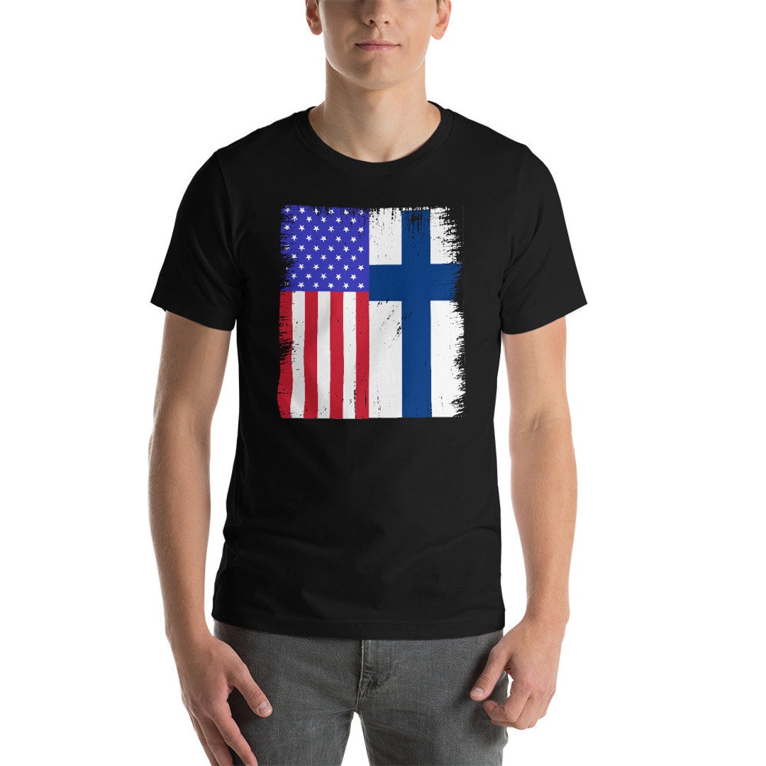 Finland American Finnish Flag USA American Heritage Immigrant - Etsy