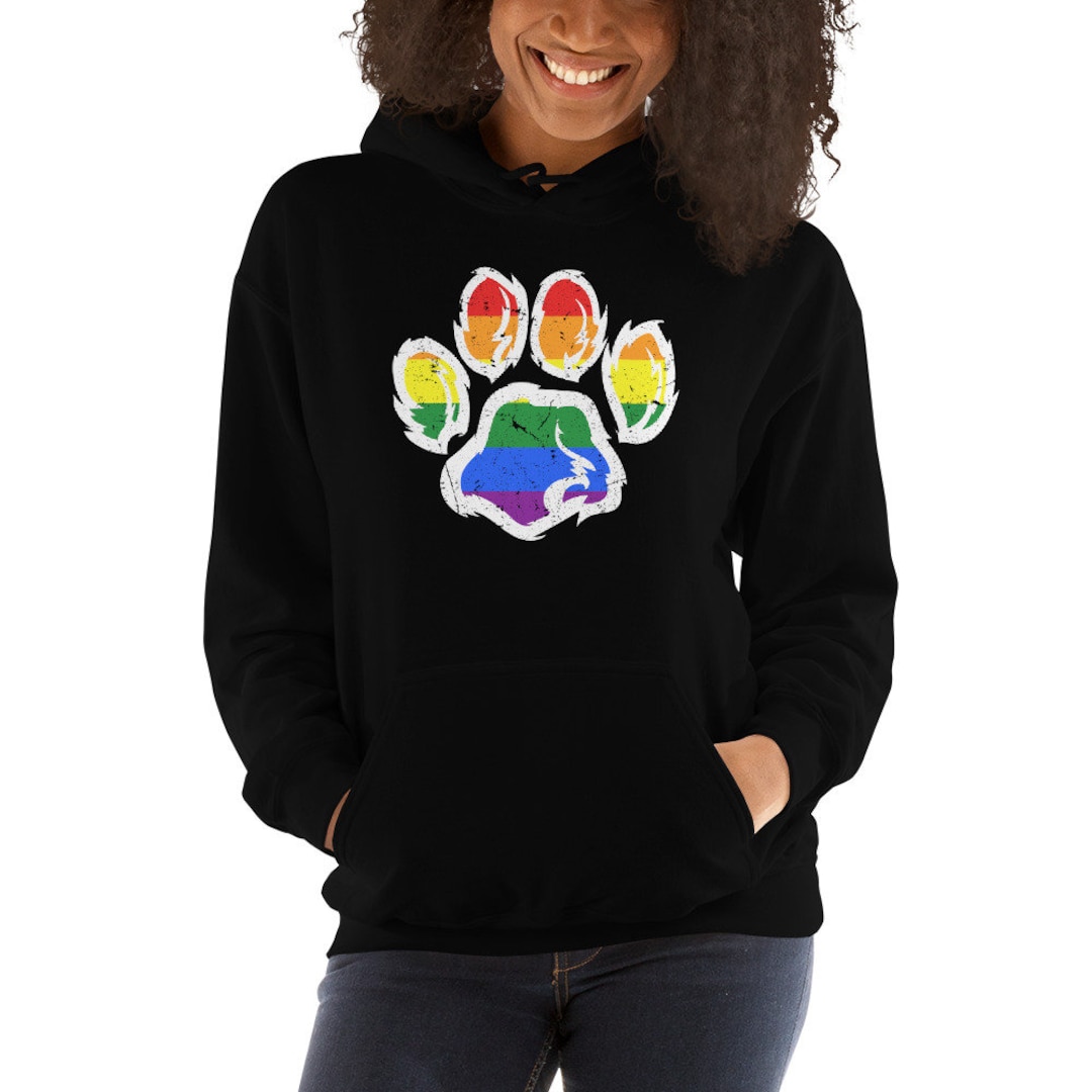 Furry LGBTQ Gay Pride Parade Furries Convention Cosplay Unisex Hoodie ...