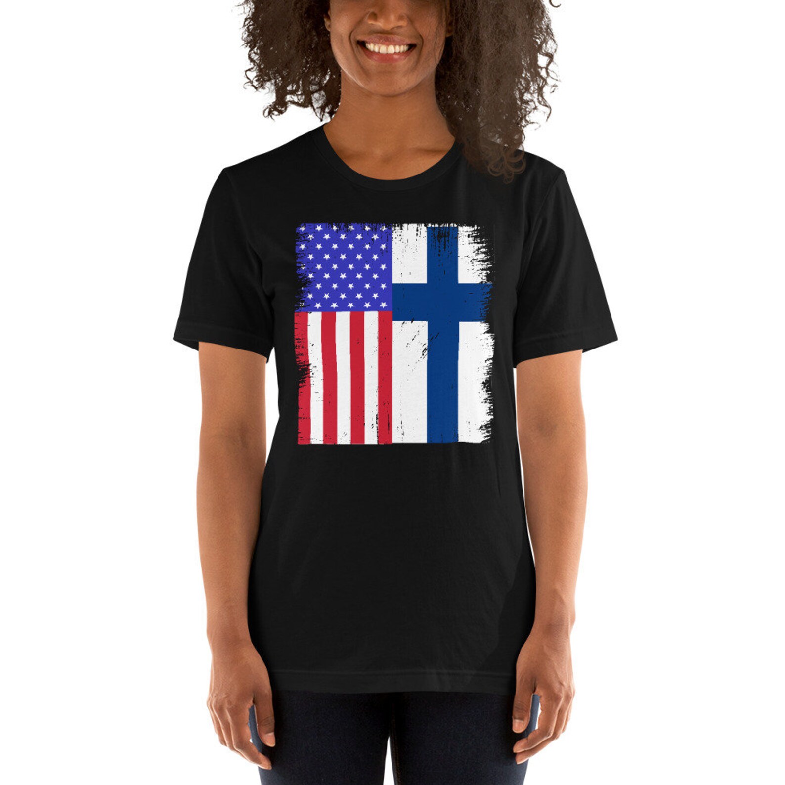 Finland American Finnish Flag USA American Heritage Immigrant | Etsy