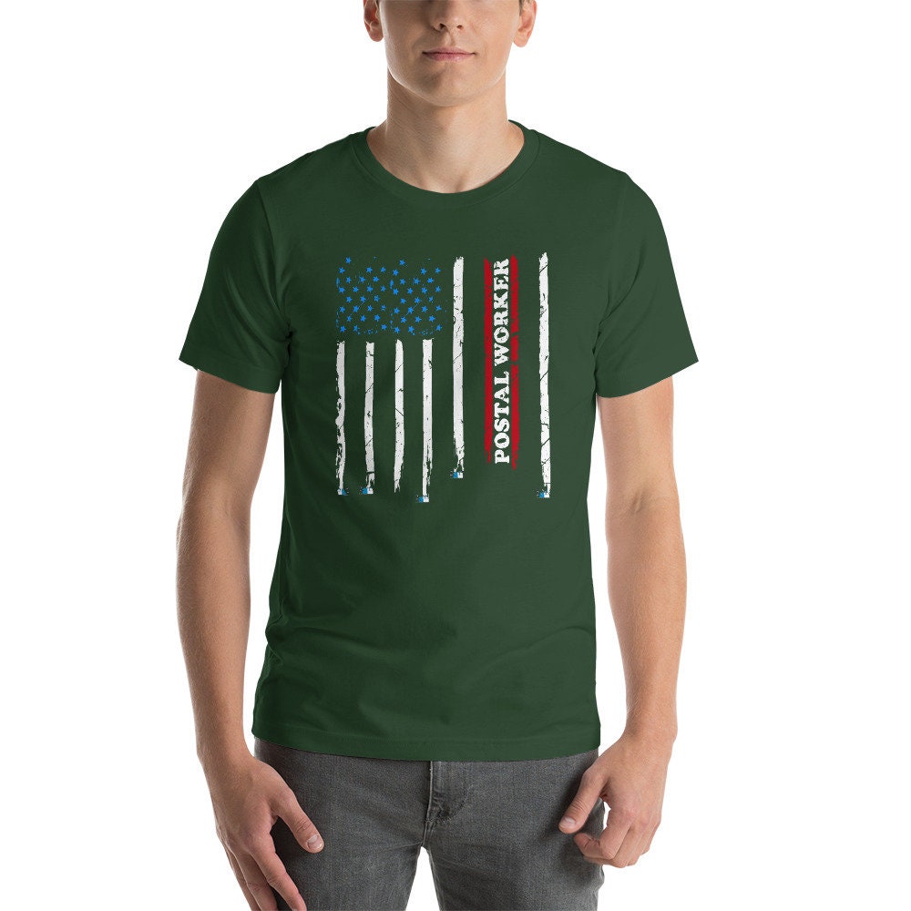 Postal Worker USA American Flag Mail Carrier Mailman Delivery - Etsy