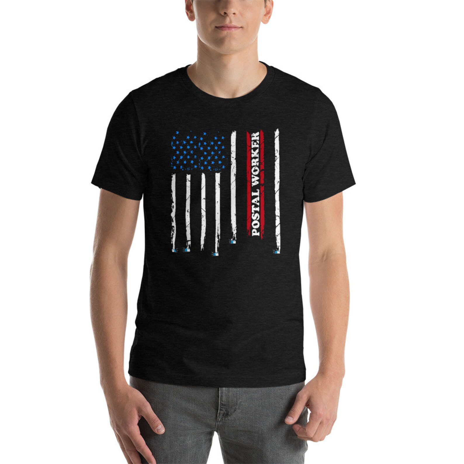 Postal Worker USA American Flag Mail Carrier Mailman Delivery - Etsy