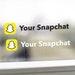 Two Custom Snapchat Name Vinyl Stickers - Etsy