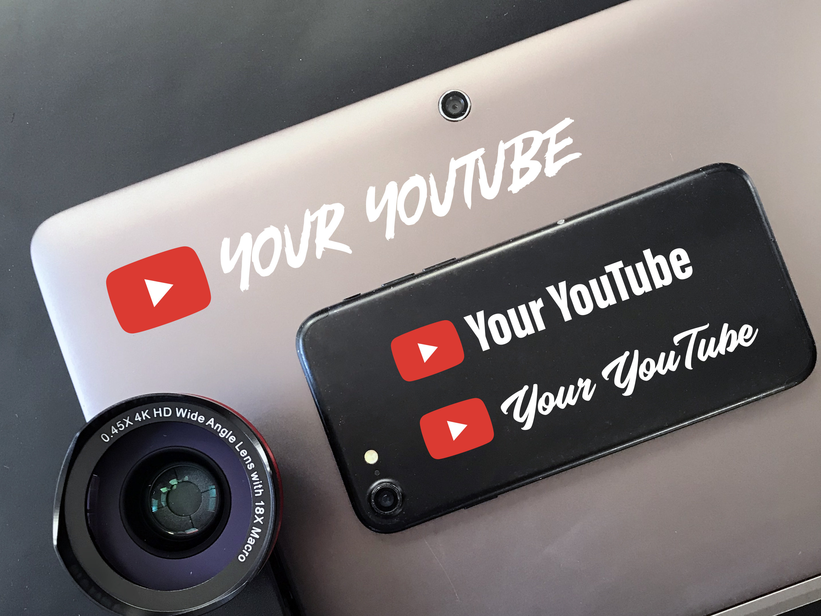 Custom Youtube Sticker With Your Channel Name. for Phone | Etsy