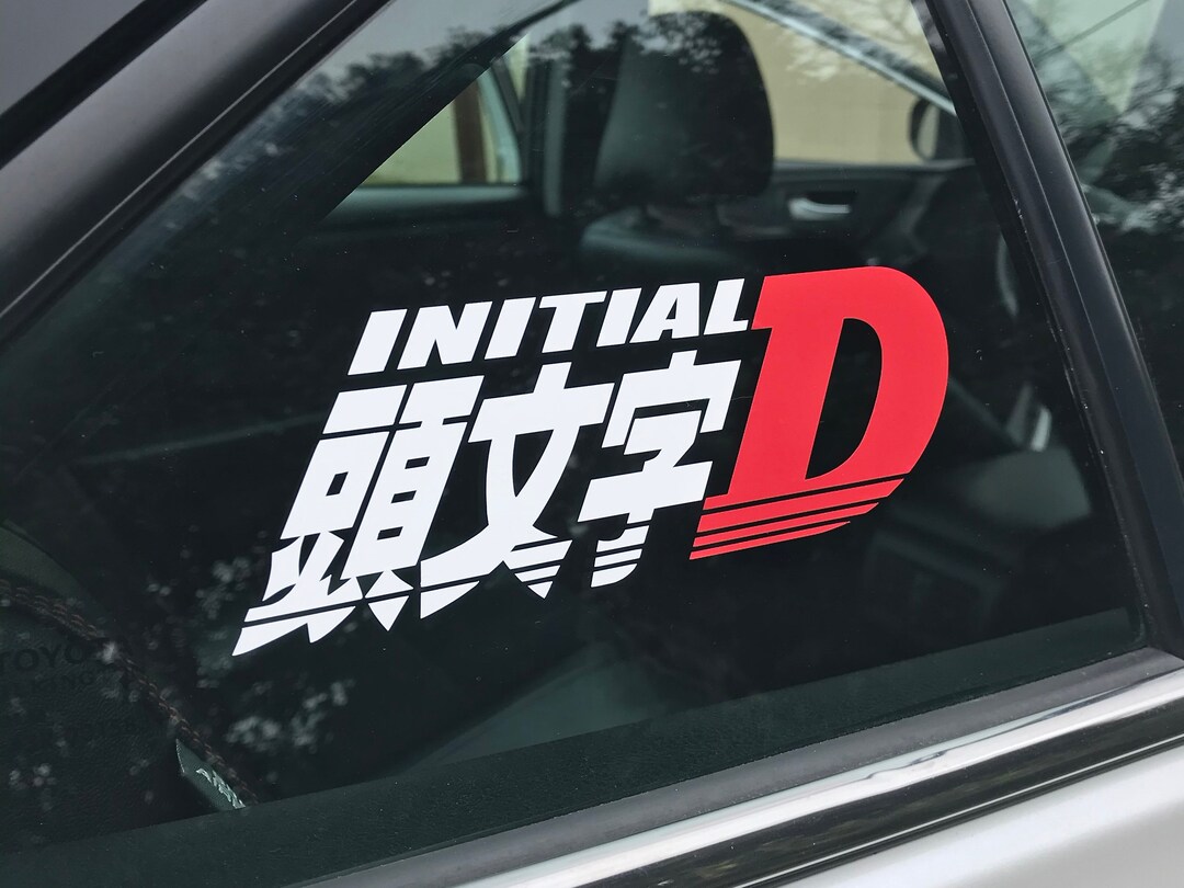 Initial D Car Bumper Window Sticker AKINA Speed Stars, Tofu Shop Decal ...