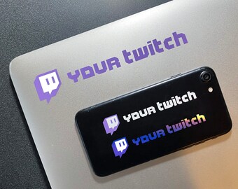 Custom Twitch Name Decal FREE SHIPPING - Etsy