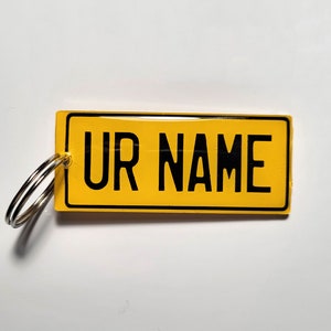 Custom Car Plate Keychain. Your License Plate on a Keyring ...