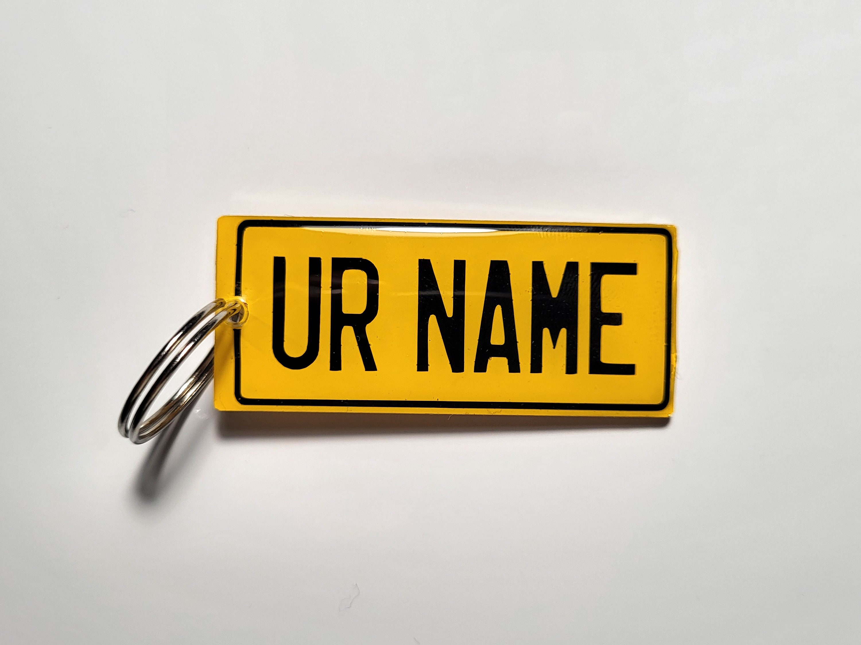 Custom Car Plate Keychain. Your License Plate on a Keyring. - Etsy