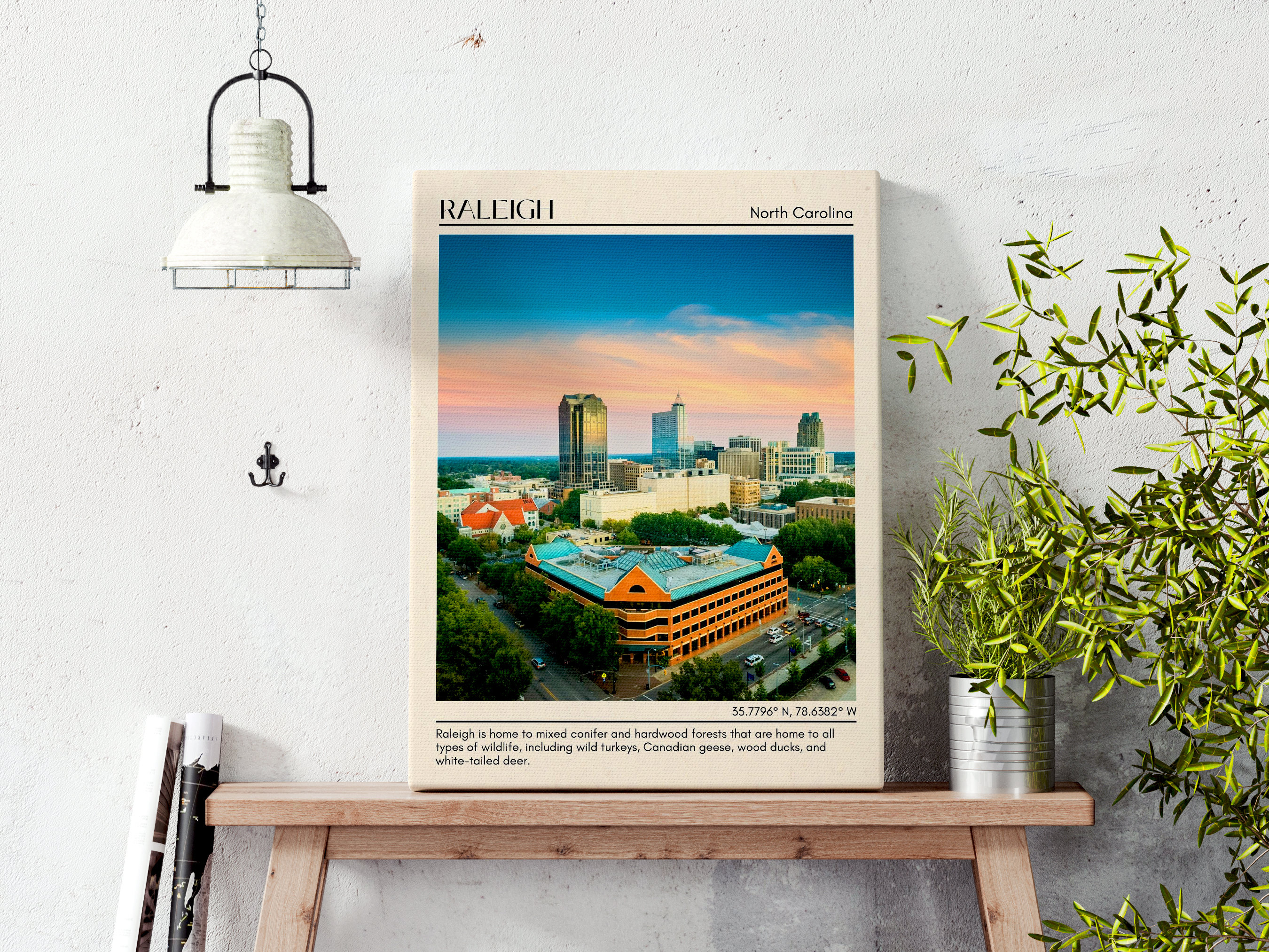 INSTANT DIGITAL DOWNLOAD, Raleigh Wall Art, Raleigh Canvas, Raleigh ...