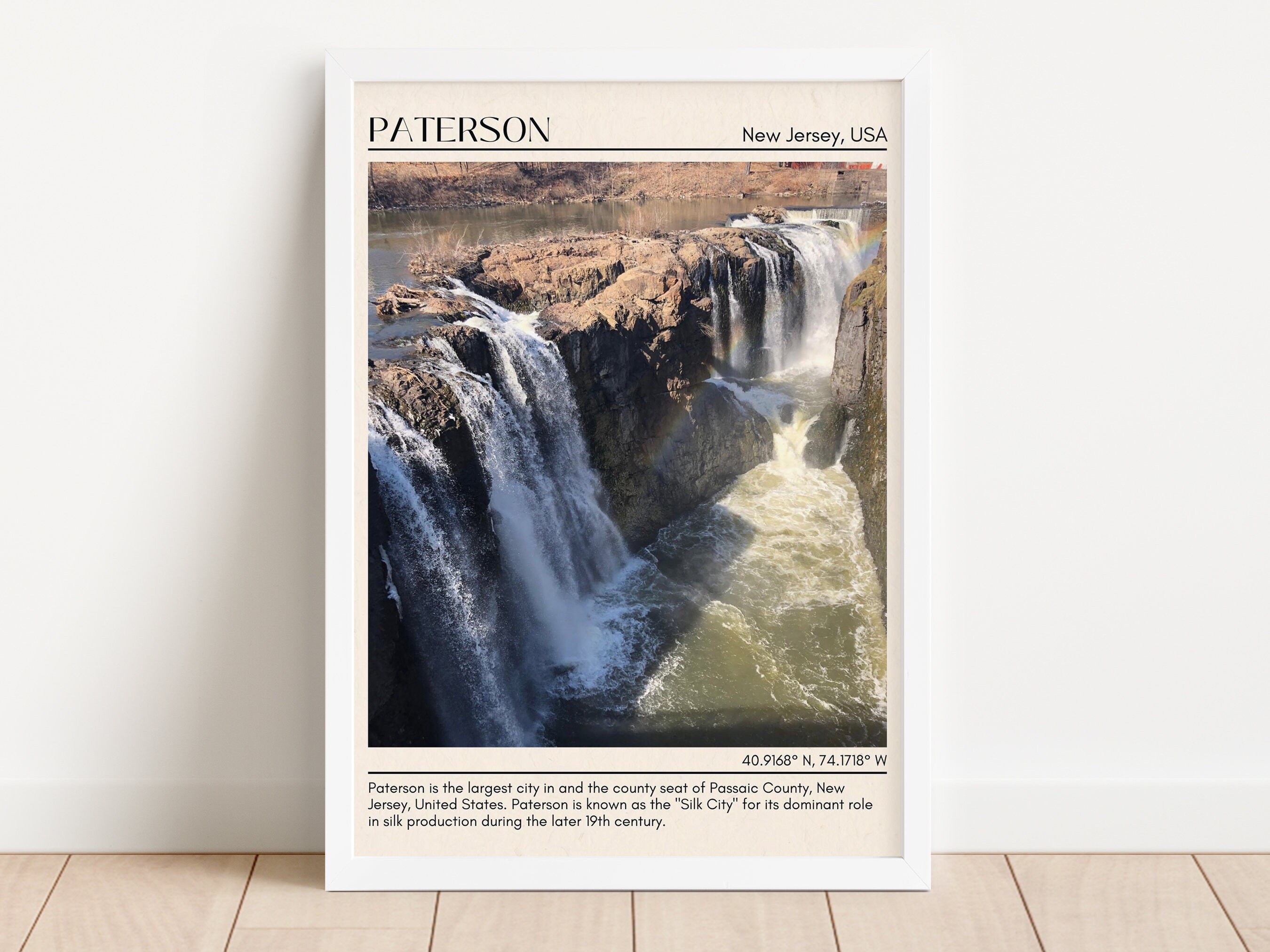 Paterson Minimal Wall Art, Paterson Canvas, Paterson Framed Poster ...