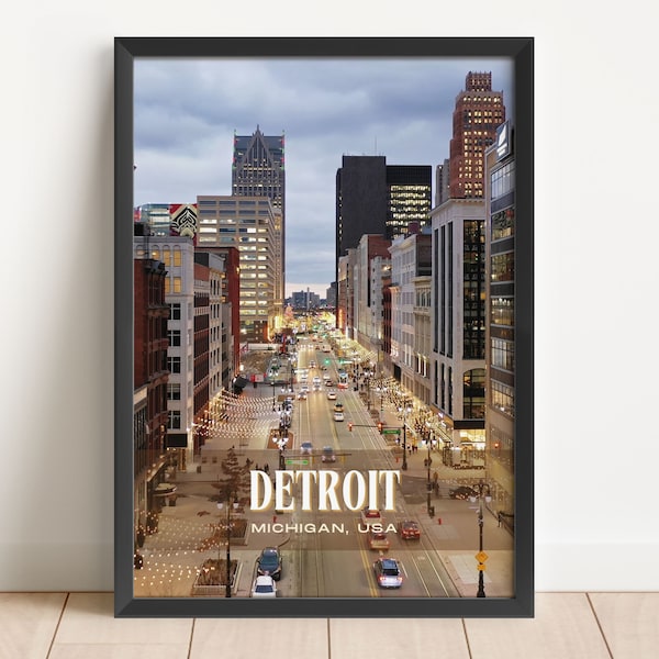 Detroit Poster - Etsy