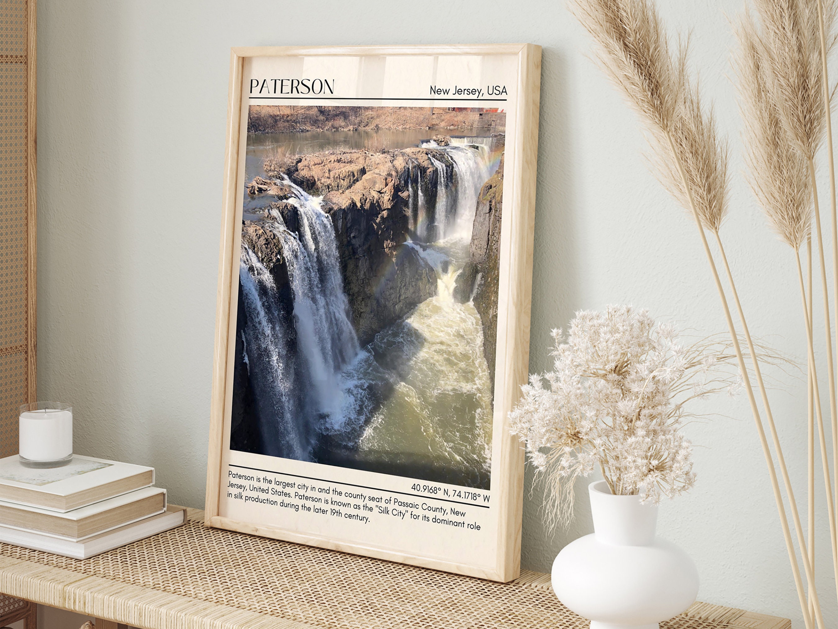 Paterson Minimal Wall Art, Paterson Canvas, Paterson Framed Poster ...