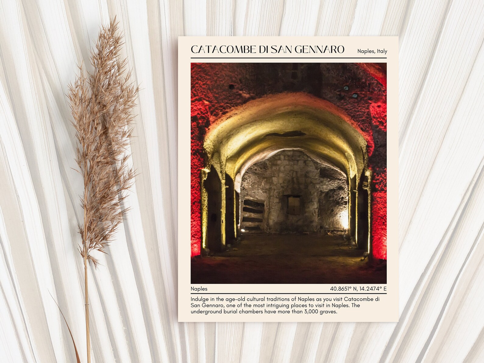 Catacombe Di San Gennaro of Naples Italy Wall Art, Catacombe Di San ...