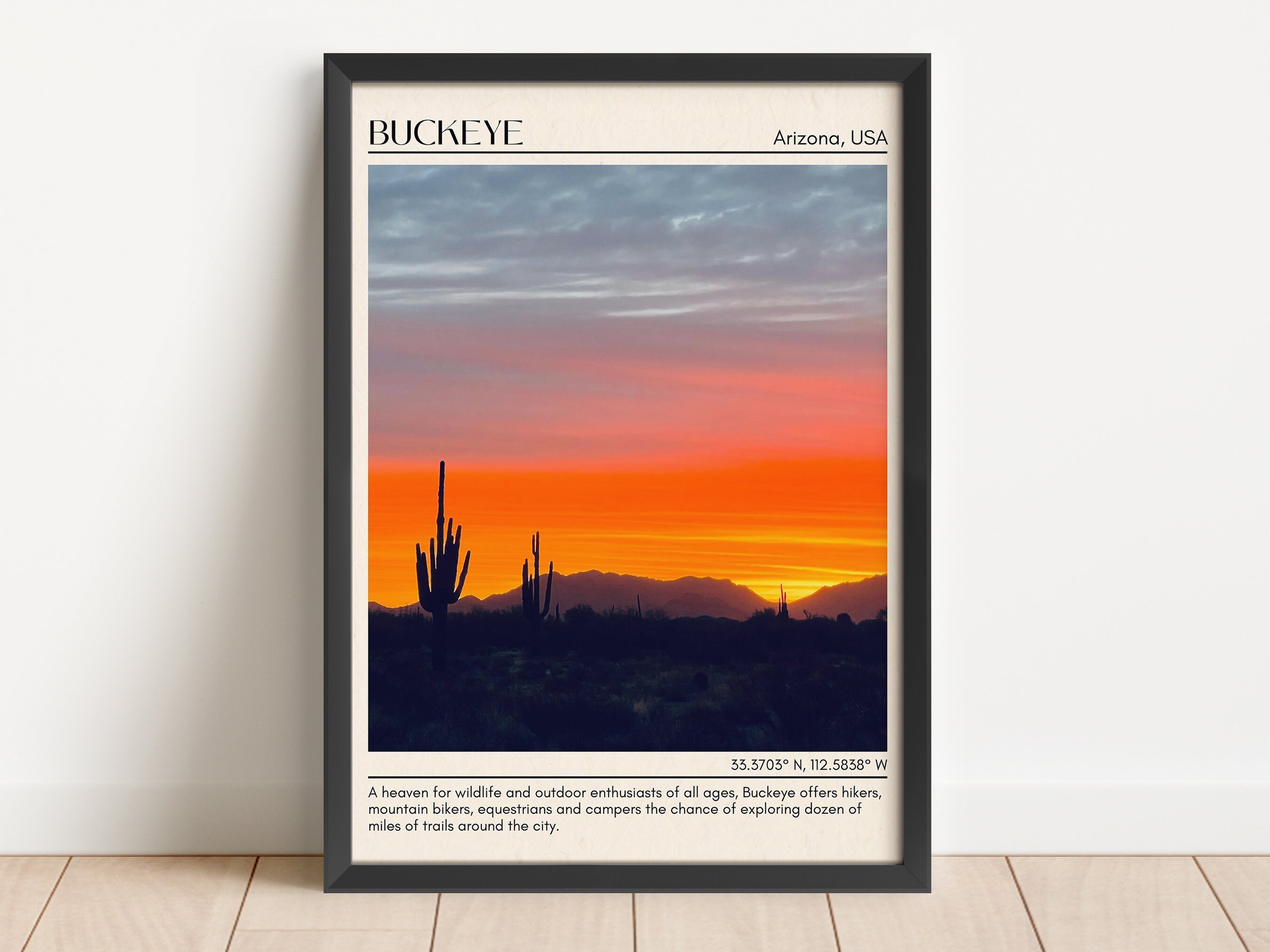 INSTANT DIGITAL DOWNLOAD, Buckeye Minimal Wall Art, Buckeye Canvas ...