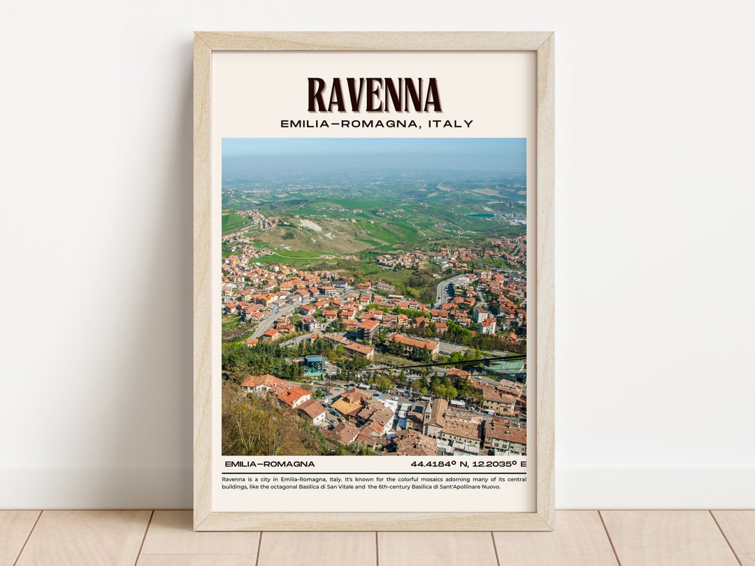 Ravenna Italy Wall Art, Ravenna Framed Canvas for Home Decor, Ravenna ...