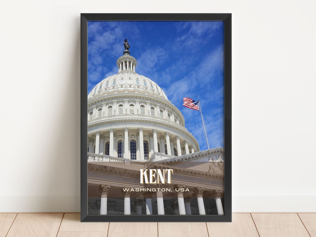 INSTANT DIGITAL DOWNLOAD, Kent Retro Wall Art, Kent Canvas, Kent Poster ...