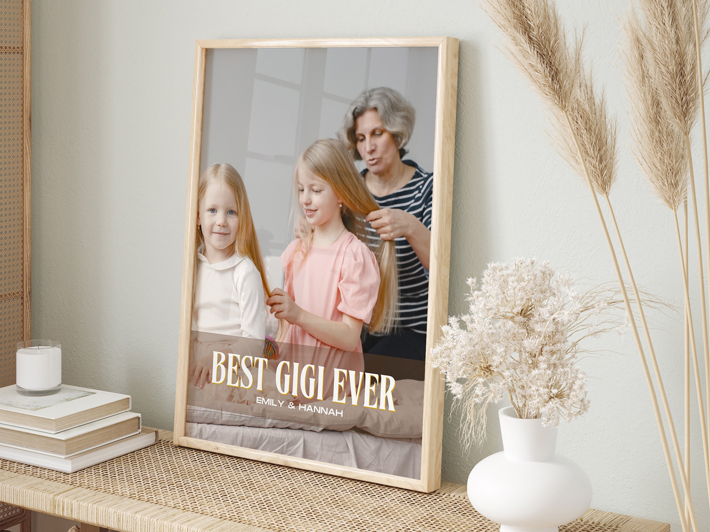 Personalized GIGI Photo Wall Art, Best Gigi Ever, Mothers Day Gift For ...