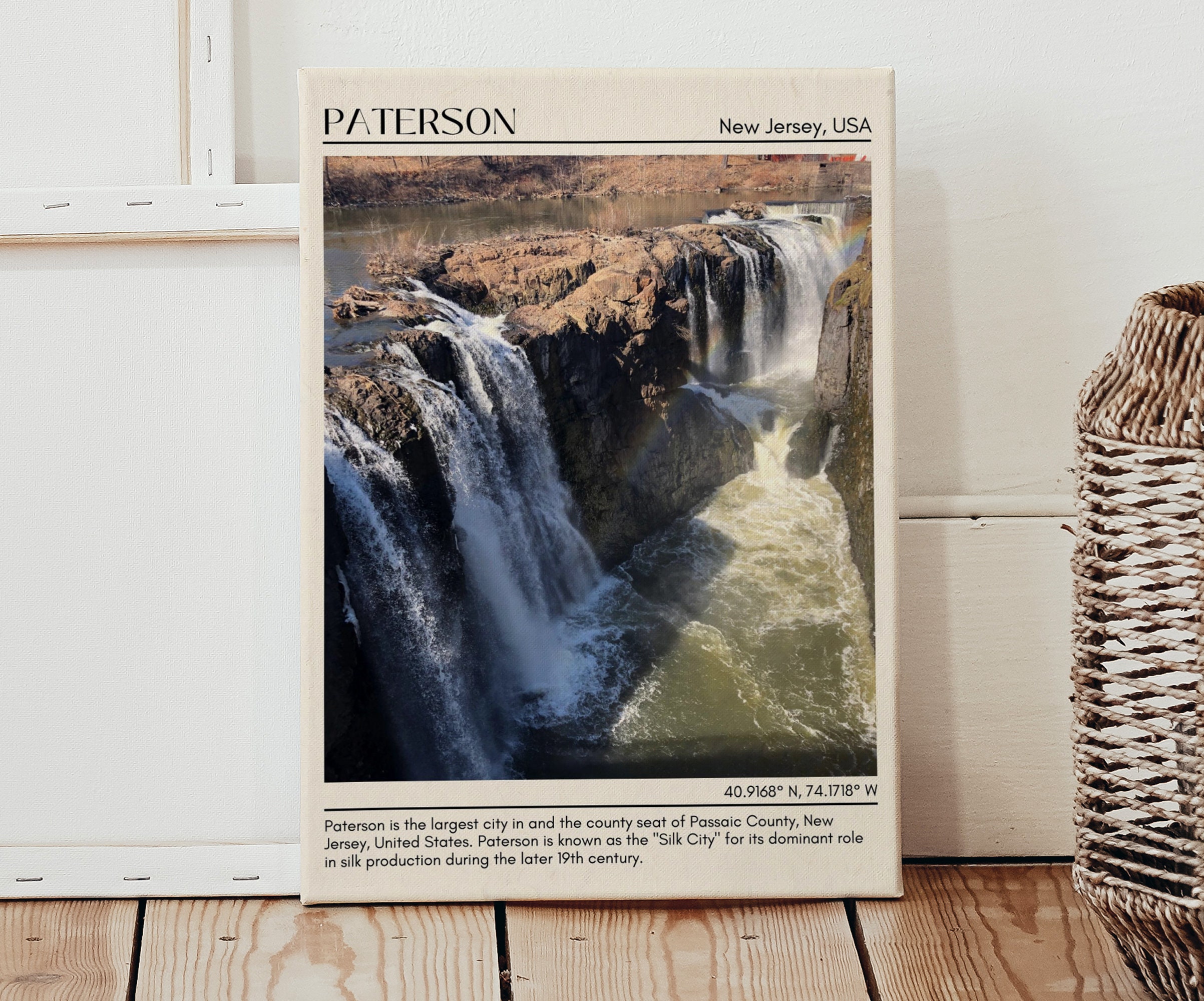 Paterson Minimal Wall Art, Paterson Canvas, Paterson Framed Poster ...