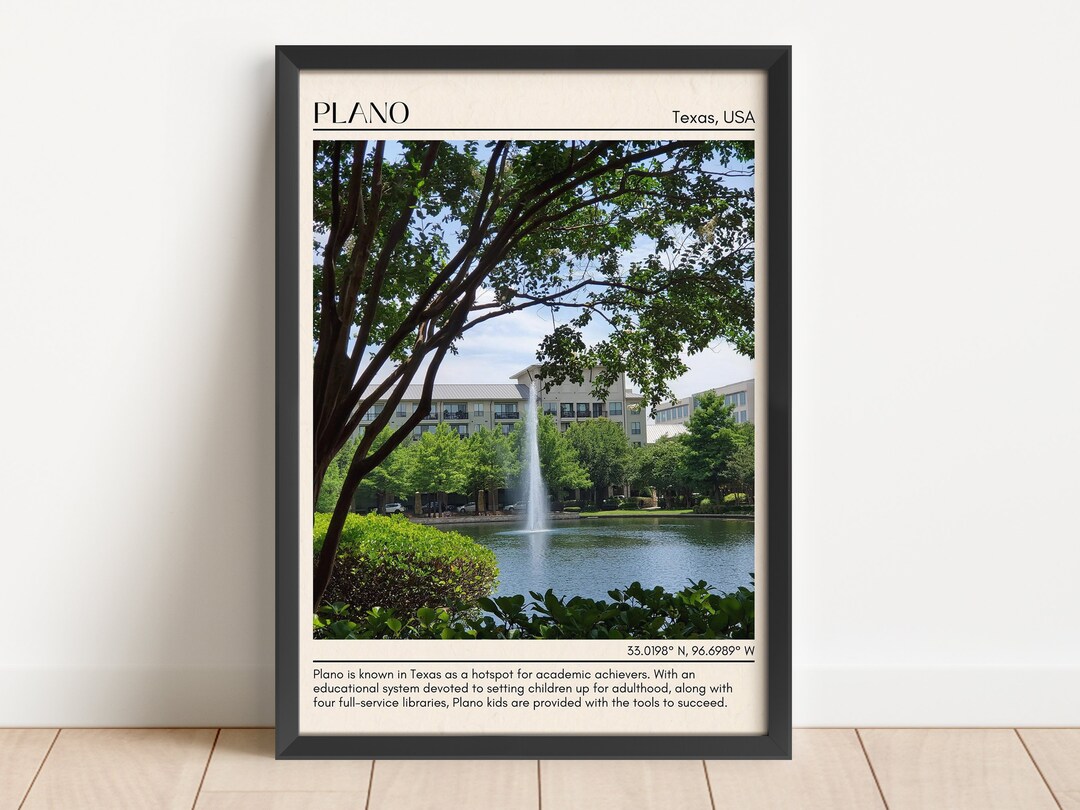Plano Minimal Wall Art Plano Canvas Plano Framed Poster - Etsy