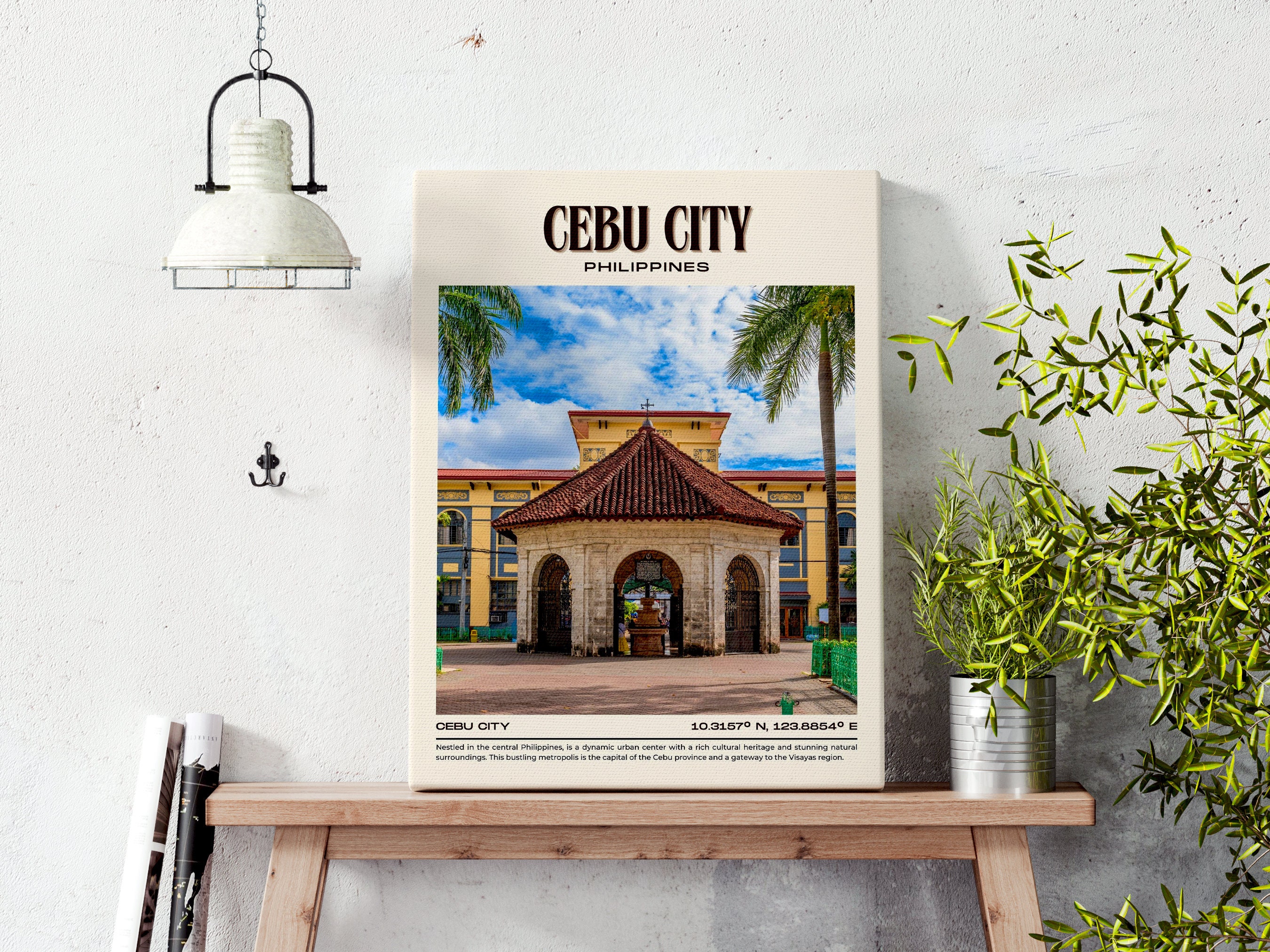 Cebu City Vintage Wall Art, Cebu City Canvas, Cebu City Photo, Cebu ...
