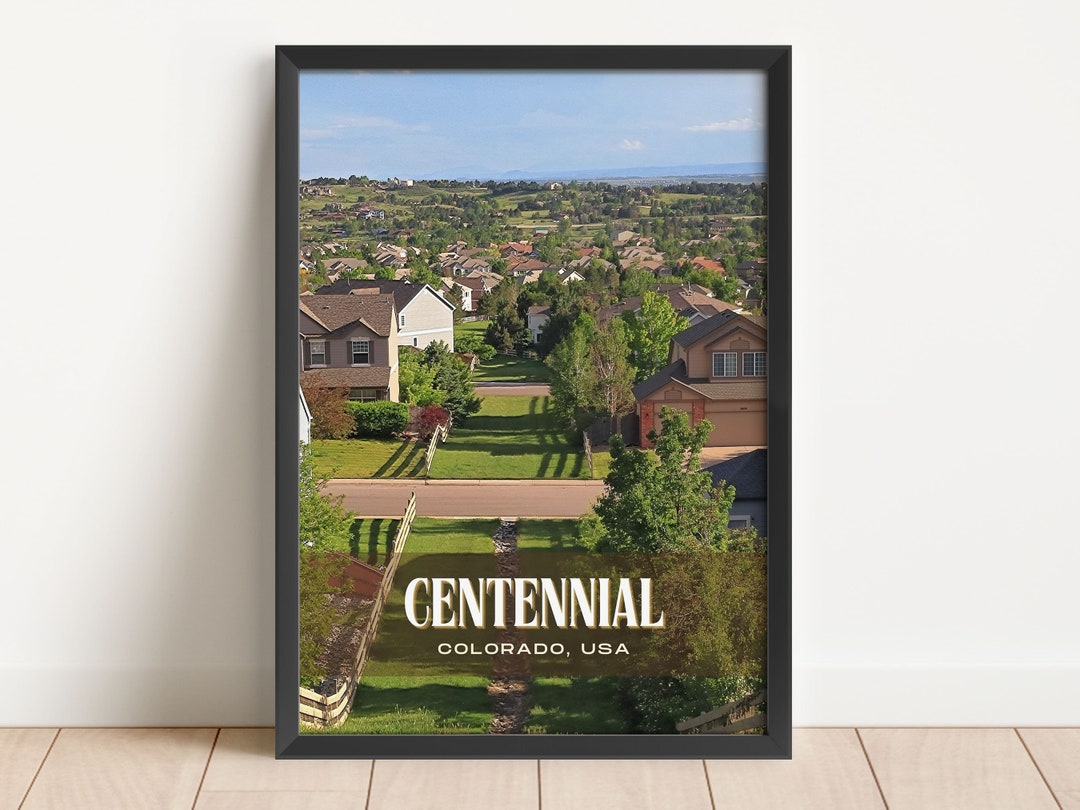 Centennial Retro Wall Art, Centennial Canvas, Centennial Framed Poster ...