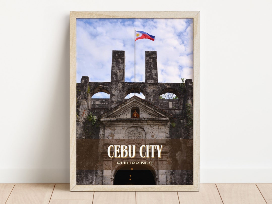 Cebu City Retro Wall Art Cebu City Canvas Cebu City Photo - Etsy