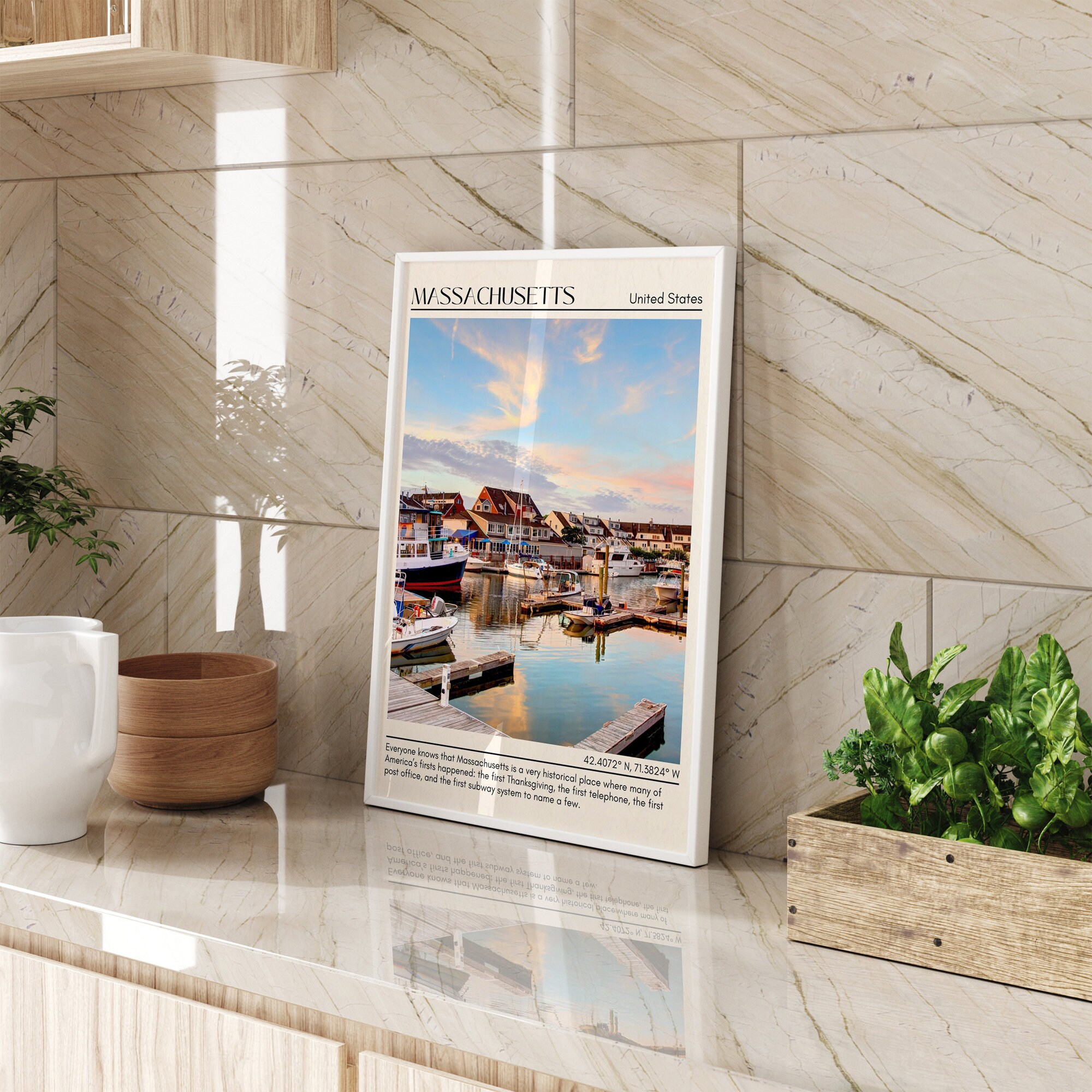 Massachusetts Wall Art, Massachusetts Canvas, Massachusetts Framed ...