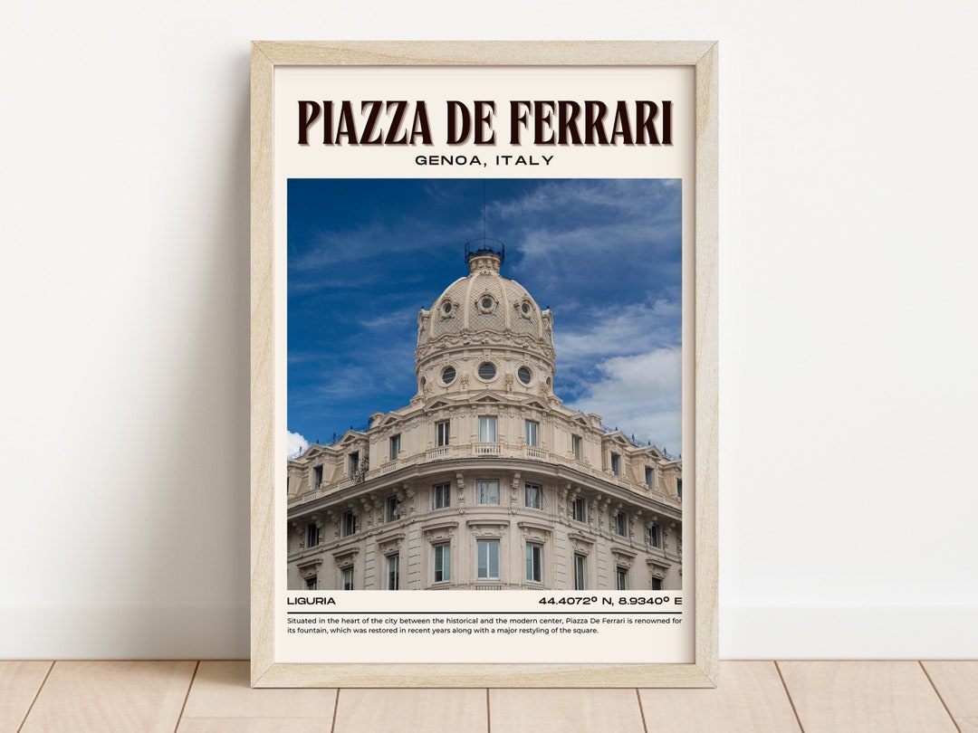 Piazza De Ferrari Wall Art Piazza De Ferrari Wall Hanging Home Décor ...