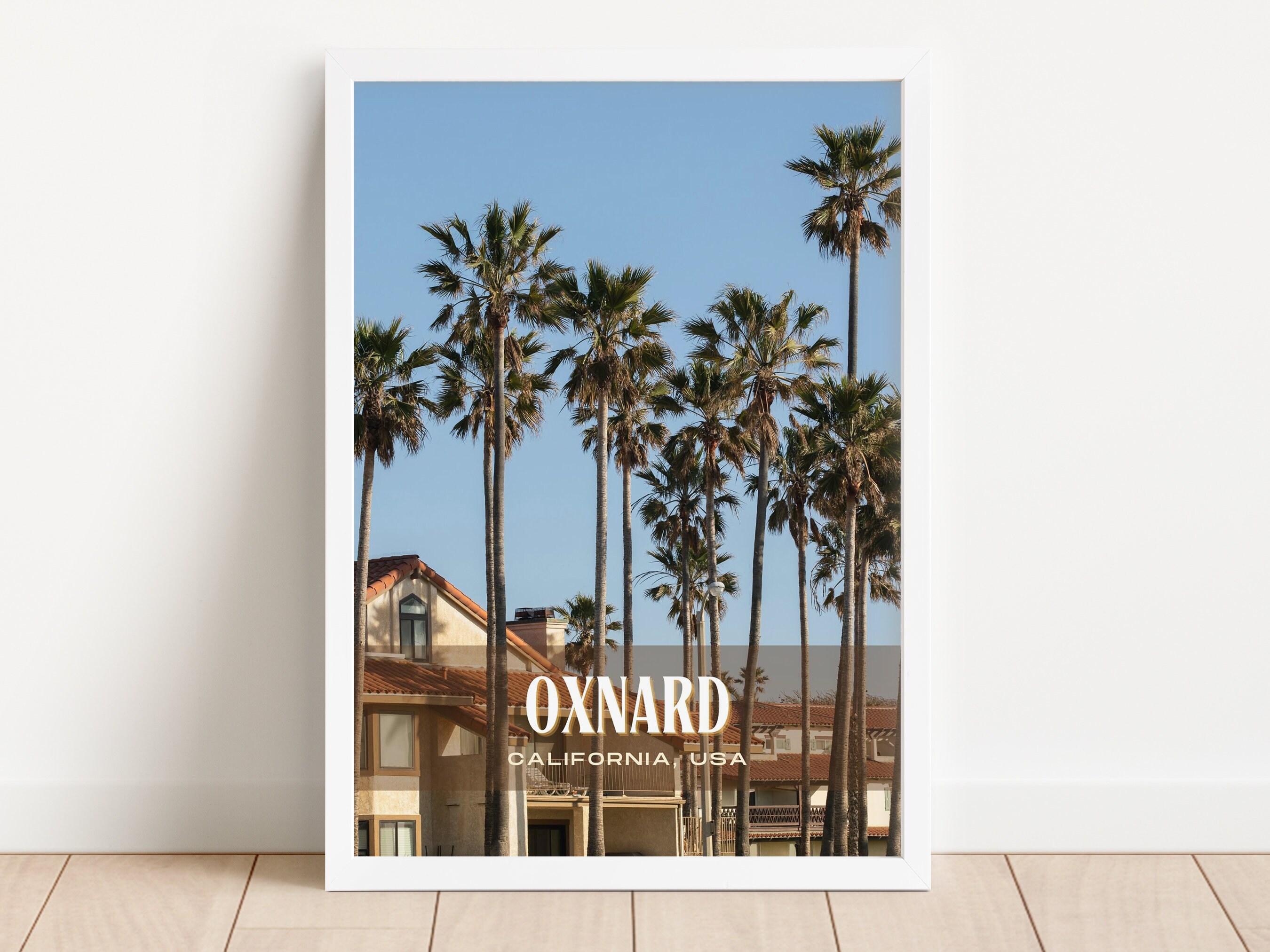 Oxnard Retro Wall Art, Oxnard Canvas, Oxnard Framed Poster, Oxnard ...