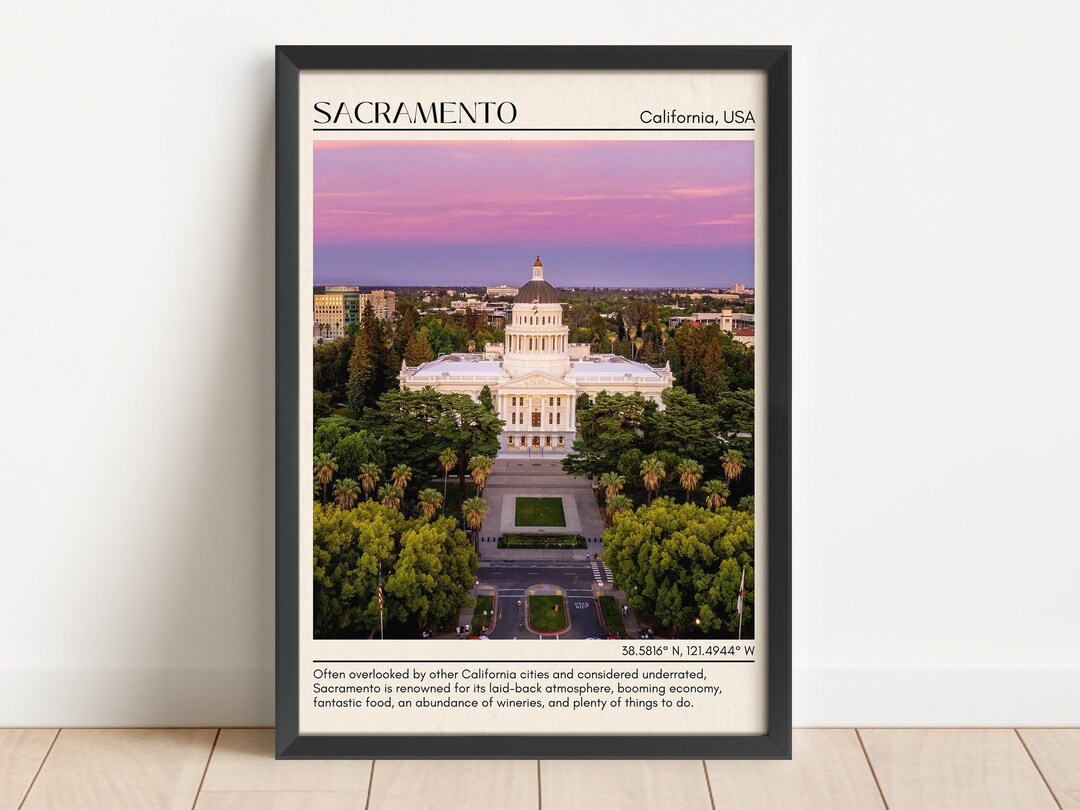 INSTANT DIGITAL DOWNLOAD, Sacramento Minimal Wall Art, Sacramento ...