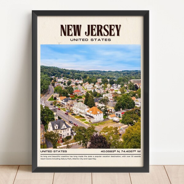 New Jersey Poster - Etsy