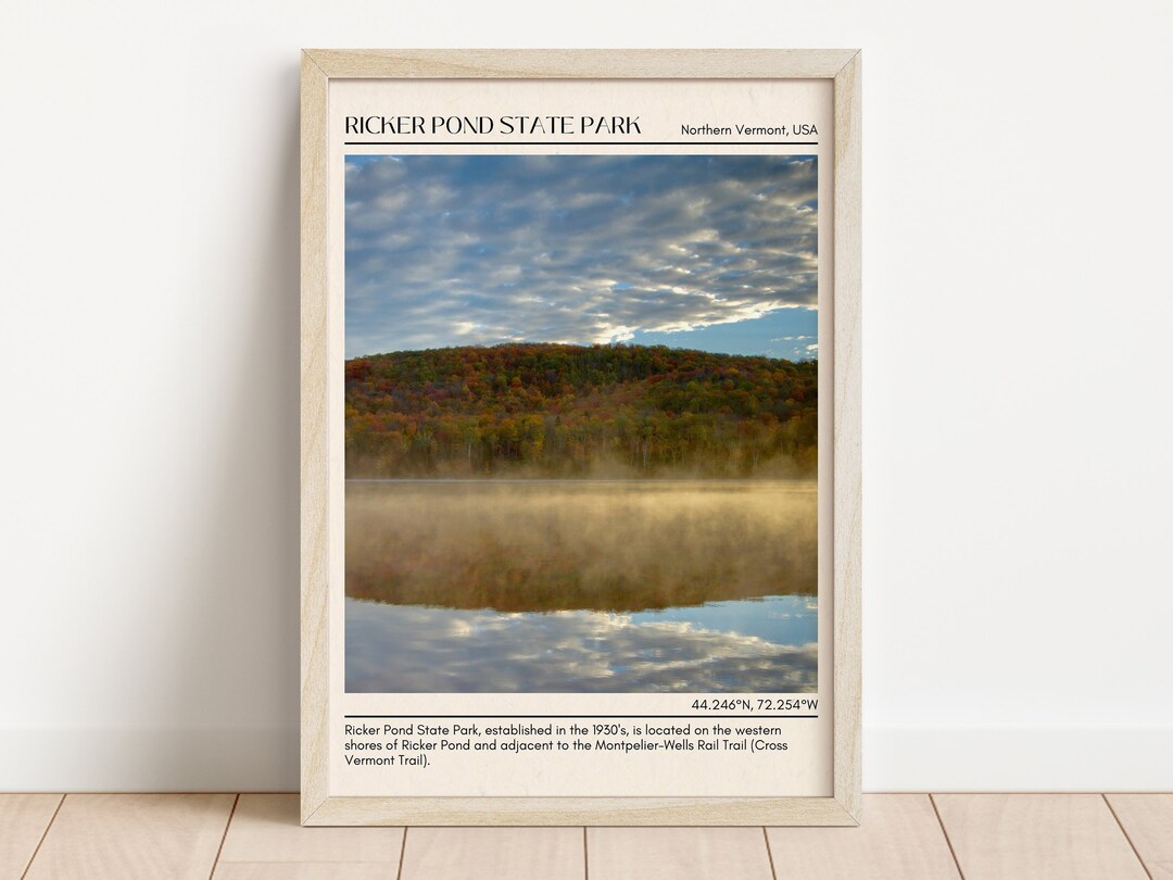 INSTANT DIGITAL DOWNLOAD, Ricker Pond State Park Wall Canvas, Ricker ...