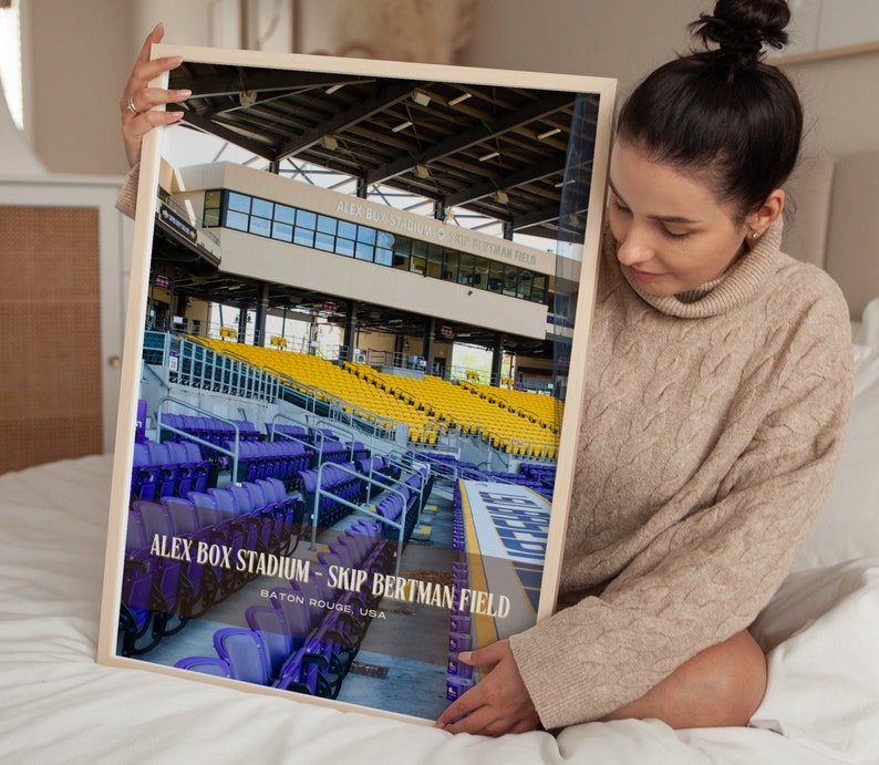 Alex Box Stadium Skip Bertman Field Stadium Baseball Poster Wall Art ...