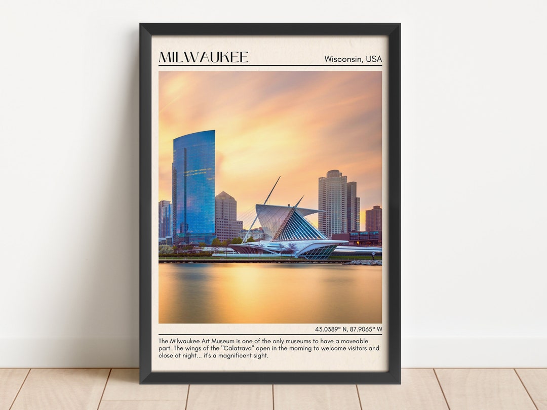 INSTANT DIGITAL DOWNLOAD, Milwaukee Wall Art, Milwaukee Canvas ...