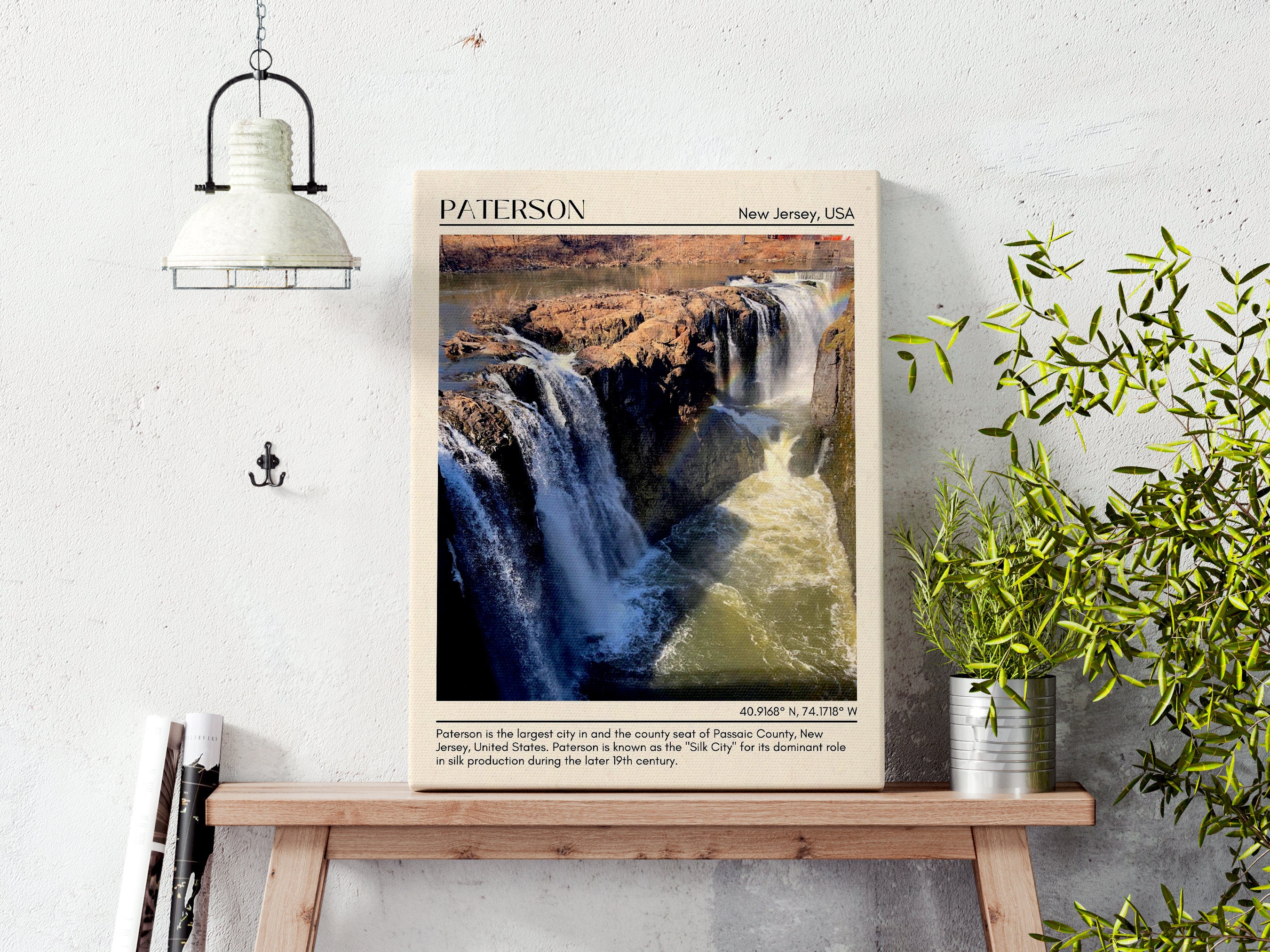 Paterson Minimal Wall Art, Paterson Canvas, Paterson Framed Poster ...