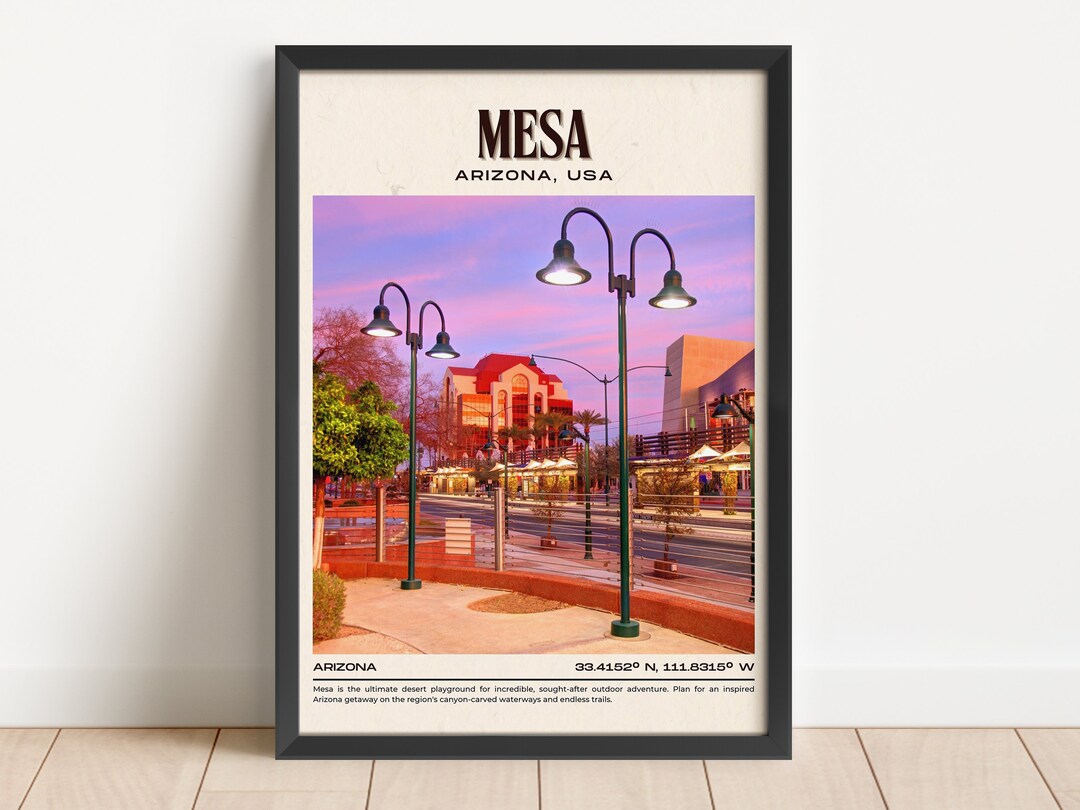 INSTANT DIGITAL DOWNLOAD, Mesa Vintage Wall Art, Mesa Canvas, Mesa ...