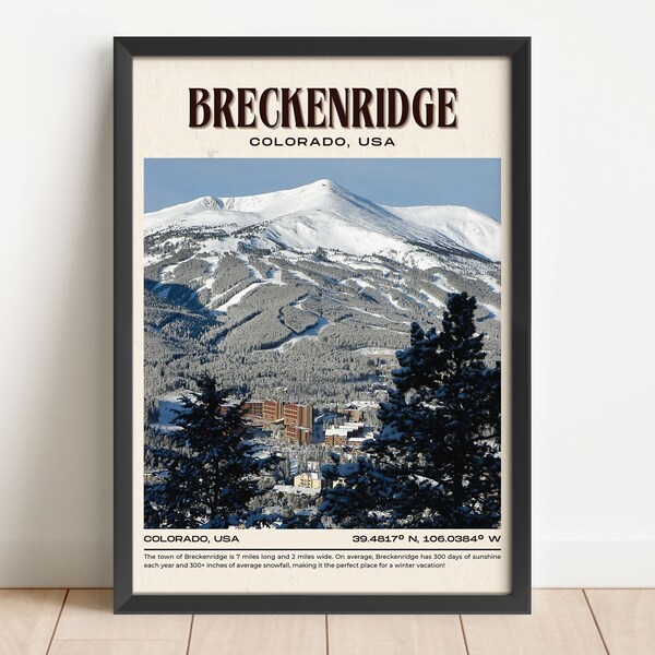 Breckenridge Poster - Etsy