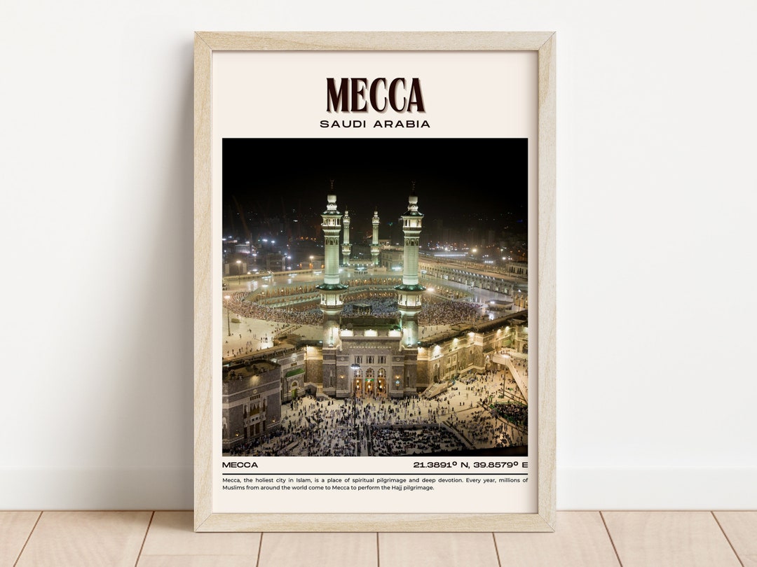 Mecca Vintage Wall Art Mecca Canvas Mecca Photo Mecca - Etsy