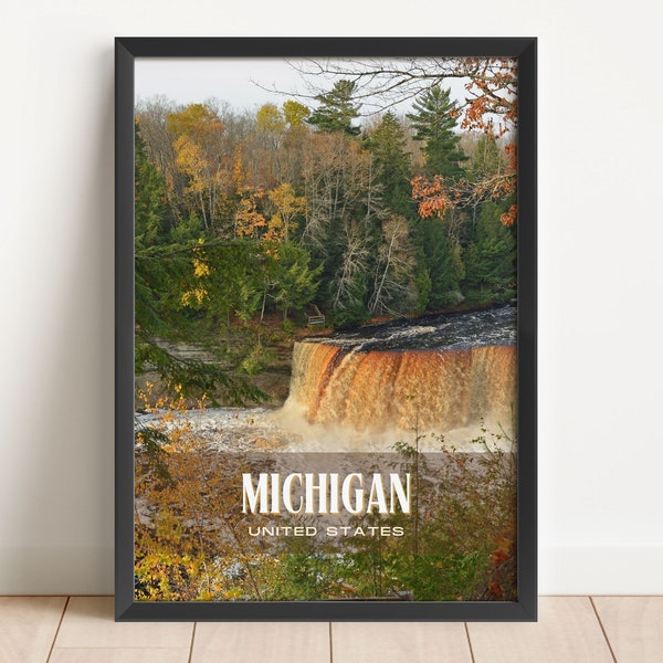 Michigan Poster - Etsy
