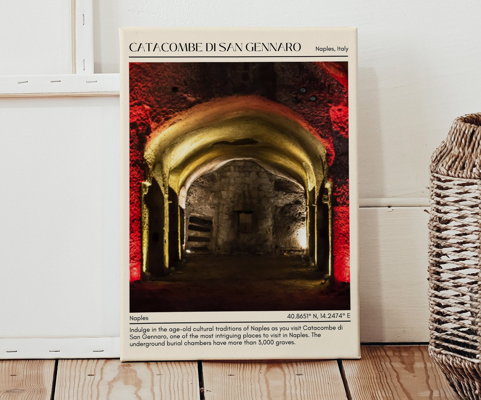 Catacombe Di San Gennaro of Naples Italy Wall Art, Catacombe Di San ...