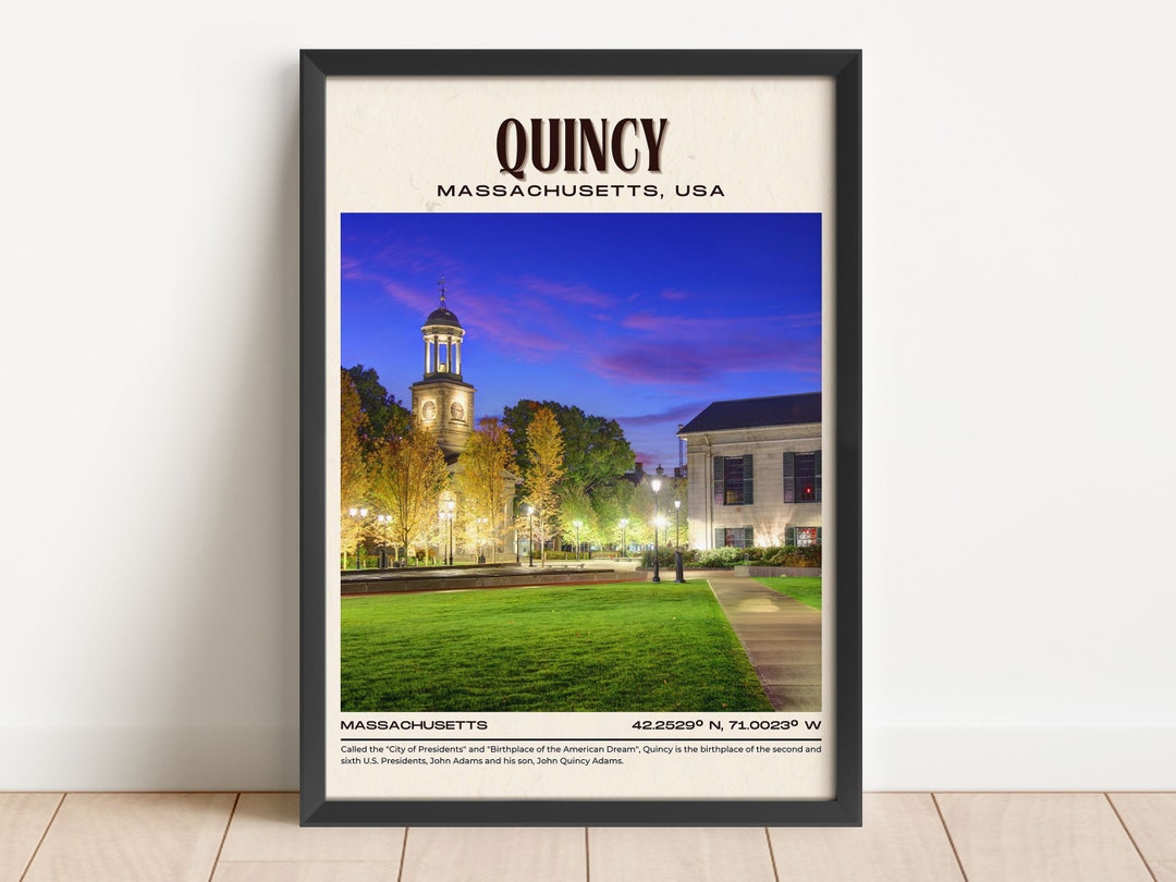 INSTANT DIGITAL DOWNLOAD, Quincy Vintage Wall Art, Quincy Canvas ...