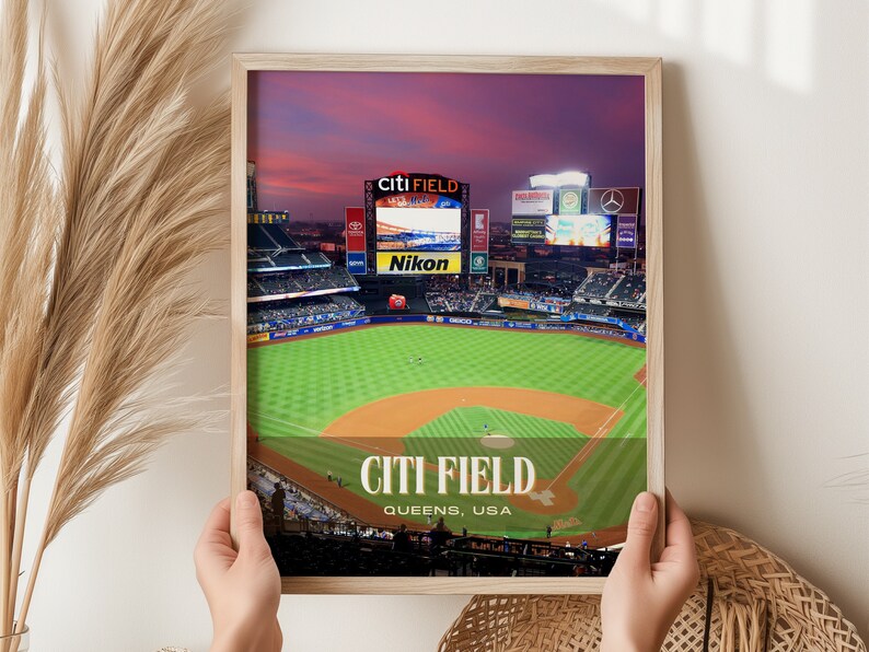 Citi Field Stadium Wall Art Poster, Citi Field Print, Citi Field Poster ...