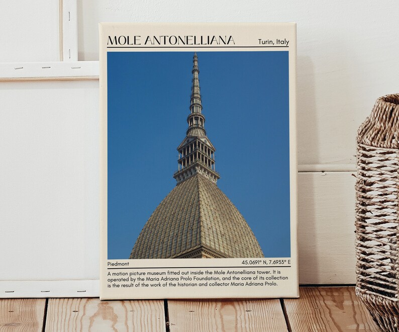 Mole Antonelliana Turin Italy Wall Art, Mole Antonelliana Framed Canvas ...