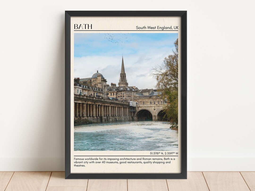 INSTANT DIGITAL DOWNLOAD, Bath Wall Art, Bath Canvas, Bath Photo, Bath ...