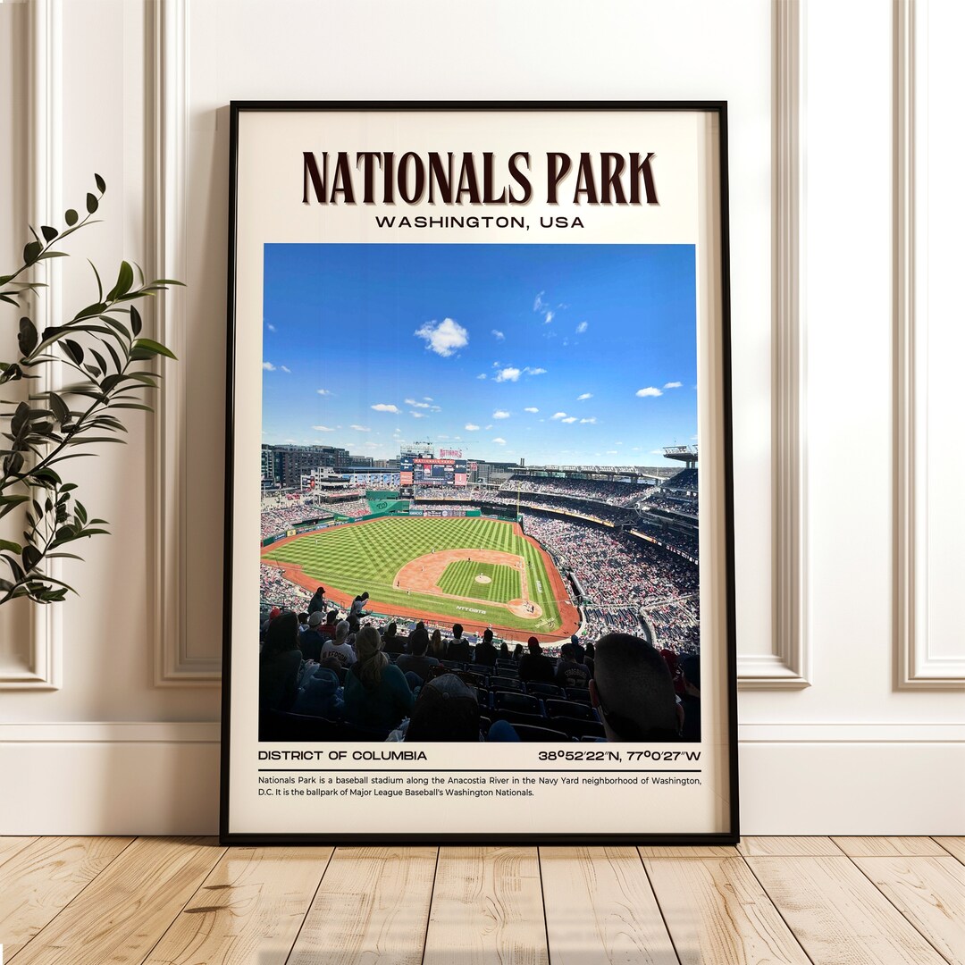 Nationals Park Poster, Washington Nationals Poster Print, MLB Stadium ...