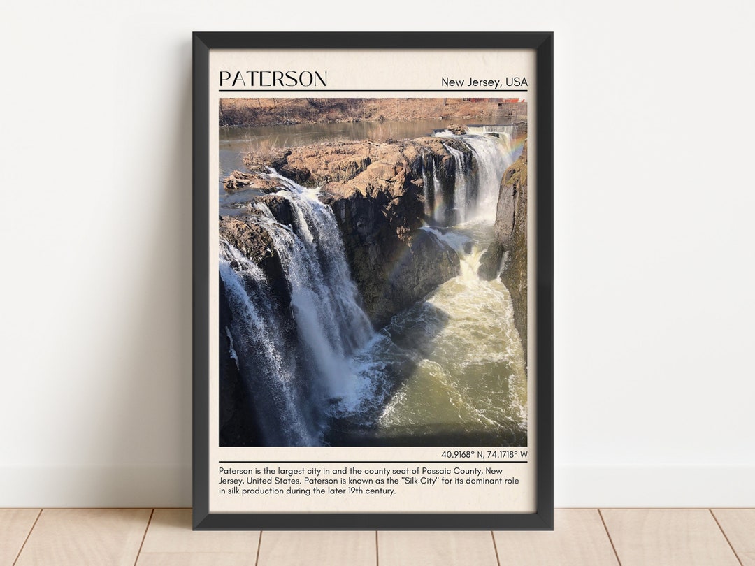 Paterson Minimal Wall Art, Paterson Canvas, Paterson Framed Poster ...