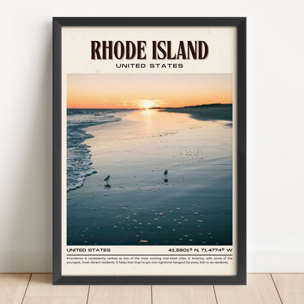 Rhode Island Poster - Etsy