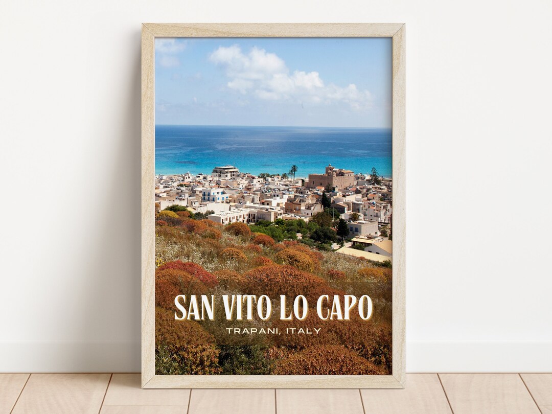 San Vito Lo Capo Wall Art, San Vito Lo Capo Framed Canvas Art Poster ...