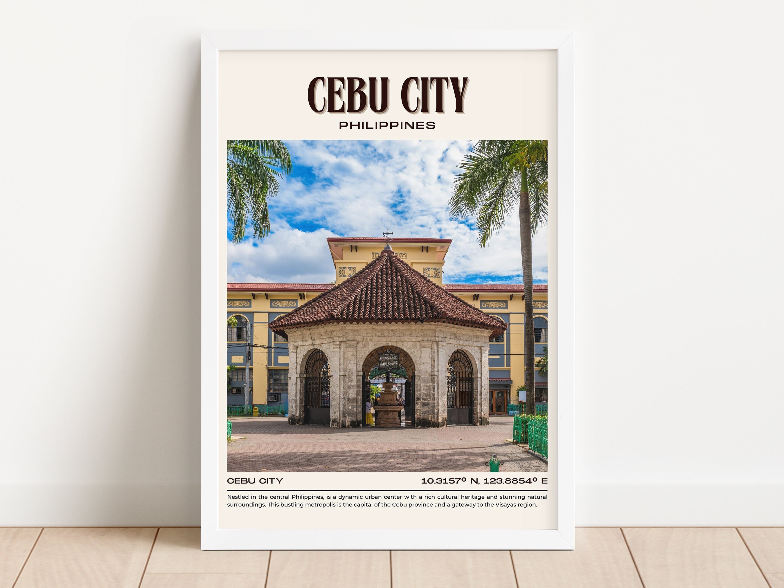 Cebu City Vintage Wall Art, Cebu City Canvas, Cebu City Photo, Cebu ...