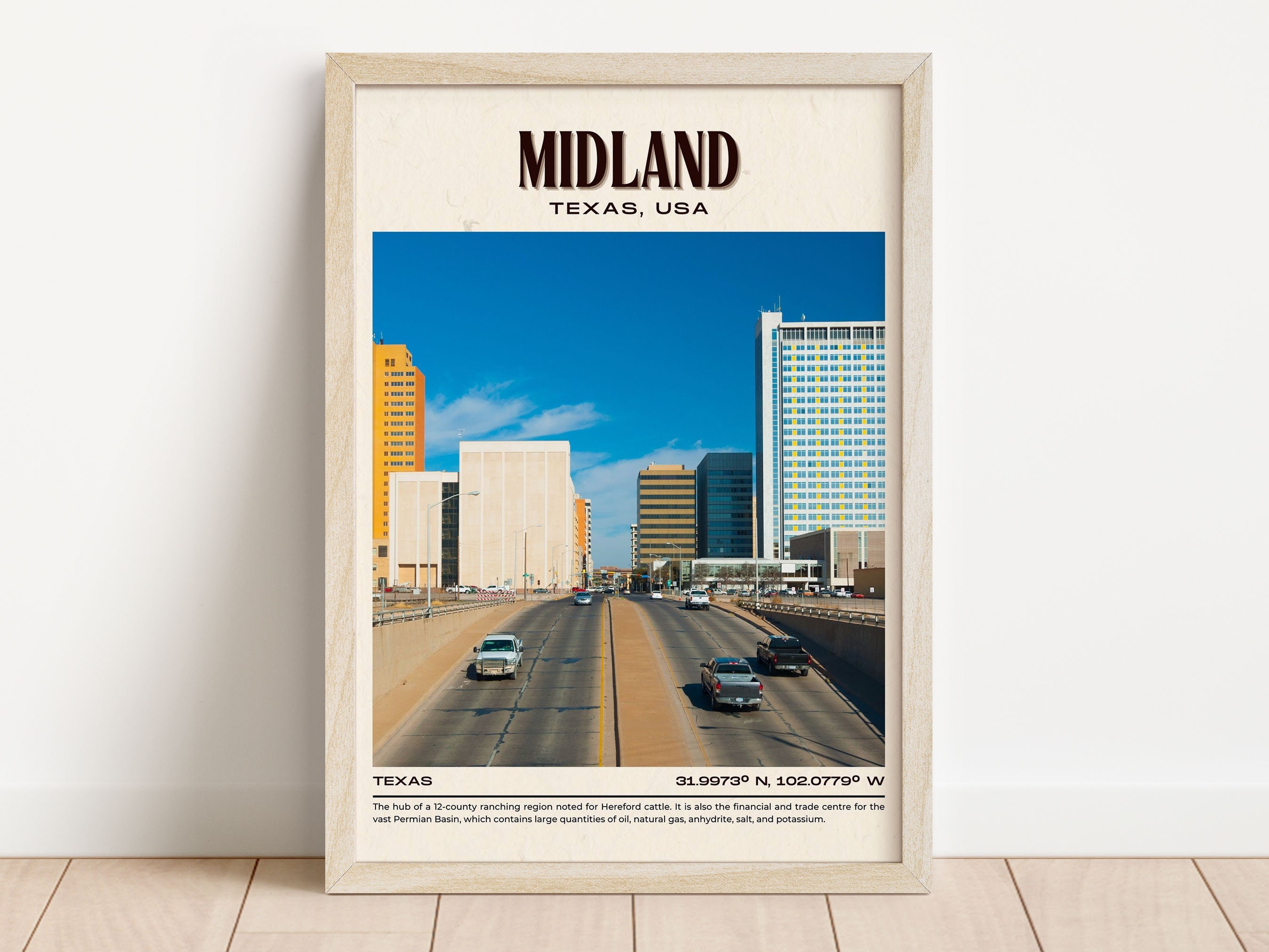 Midland Vintage Wall Art, Midland Canvas, Midland Framed Poster ...