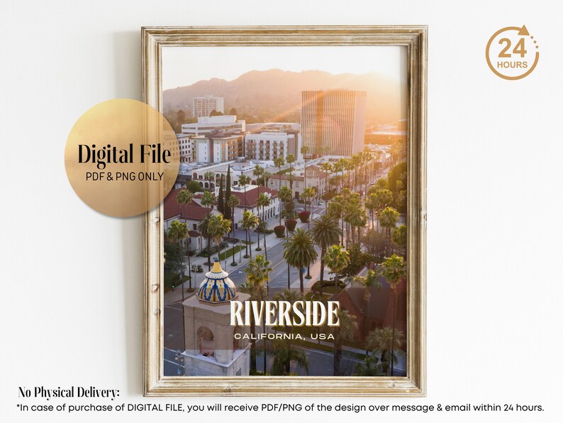 Riverside Retro Wall Art, Riverside Canvas, Riverside Framed Poster ...